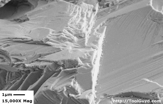 High Magnification Images of “Economy” Quality Diamond Abrasives