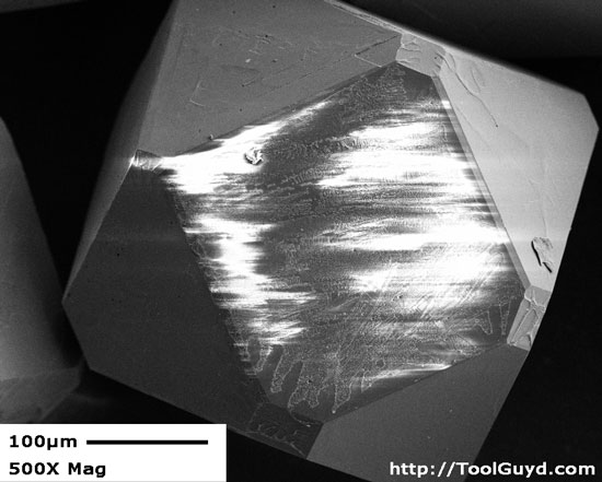 High Magnification Images of Quality Diamond Particles