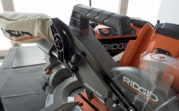 Sneak Peek: Ridgid 18V Cordless Miter Saw, and a 5Ah Battery Pack!
