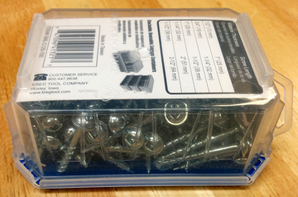 New Kreg Screw Storage System