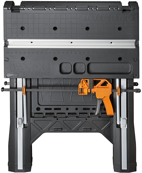 Worx Pegasus Folding Work Table has Clamps and a Sawhorse Mode