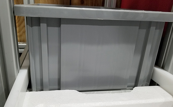 A Quick Caulk Rack out of PVC and Wood