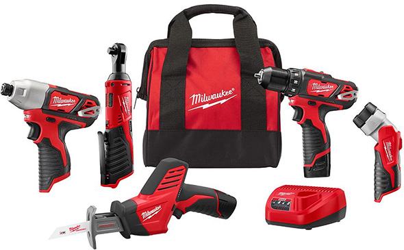 Deal: Milwaukee M12 5-Tool Cordless Combo Kit for $199