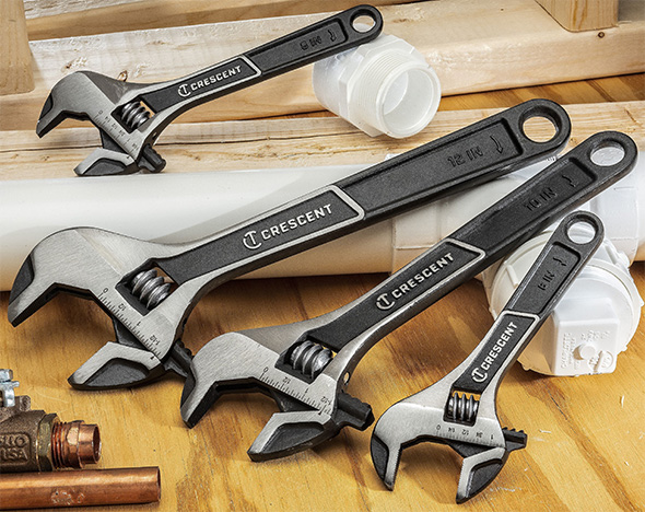 New Crescent Wide-Jaw Adjustable Wrenches w/ Micro-Serrations