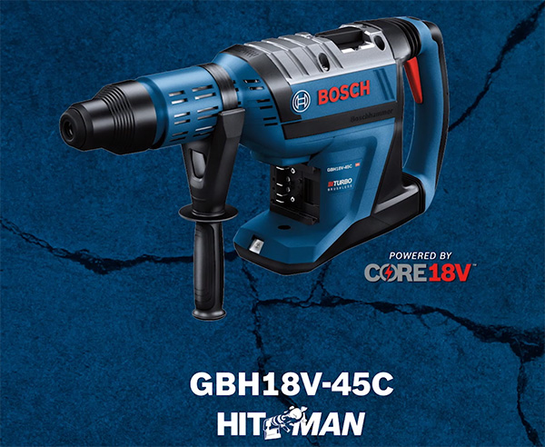 Bosch Profactor “Hitman” Rotary Hammer w/ Biturbo Tech & Powered by Core18V